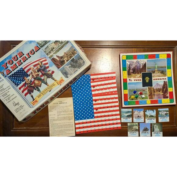 Cadaco | Games | Vintage 975 Your America Board Game Bicentennial ...